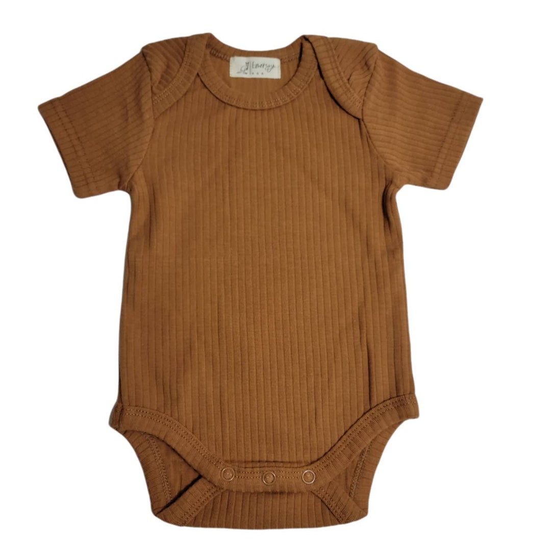 Short Sleeve Ribbed Onsie/organic Cotton/spandex - Etsy