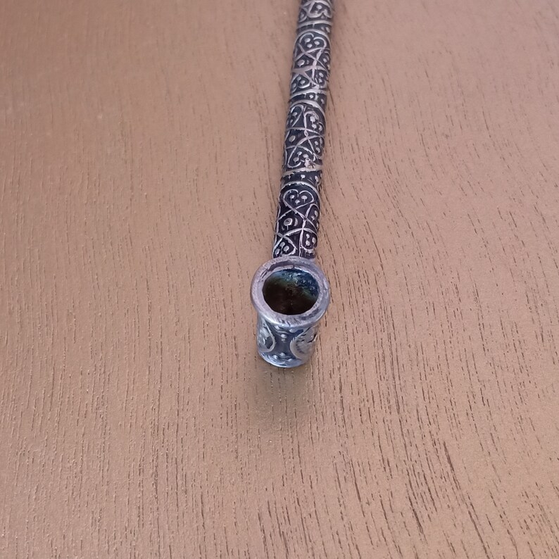 Vintage Moroccan Metal Pipe Handmade Traditional Ancient Pipe Moroccan ...