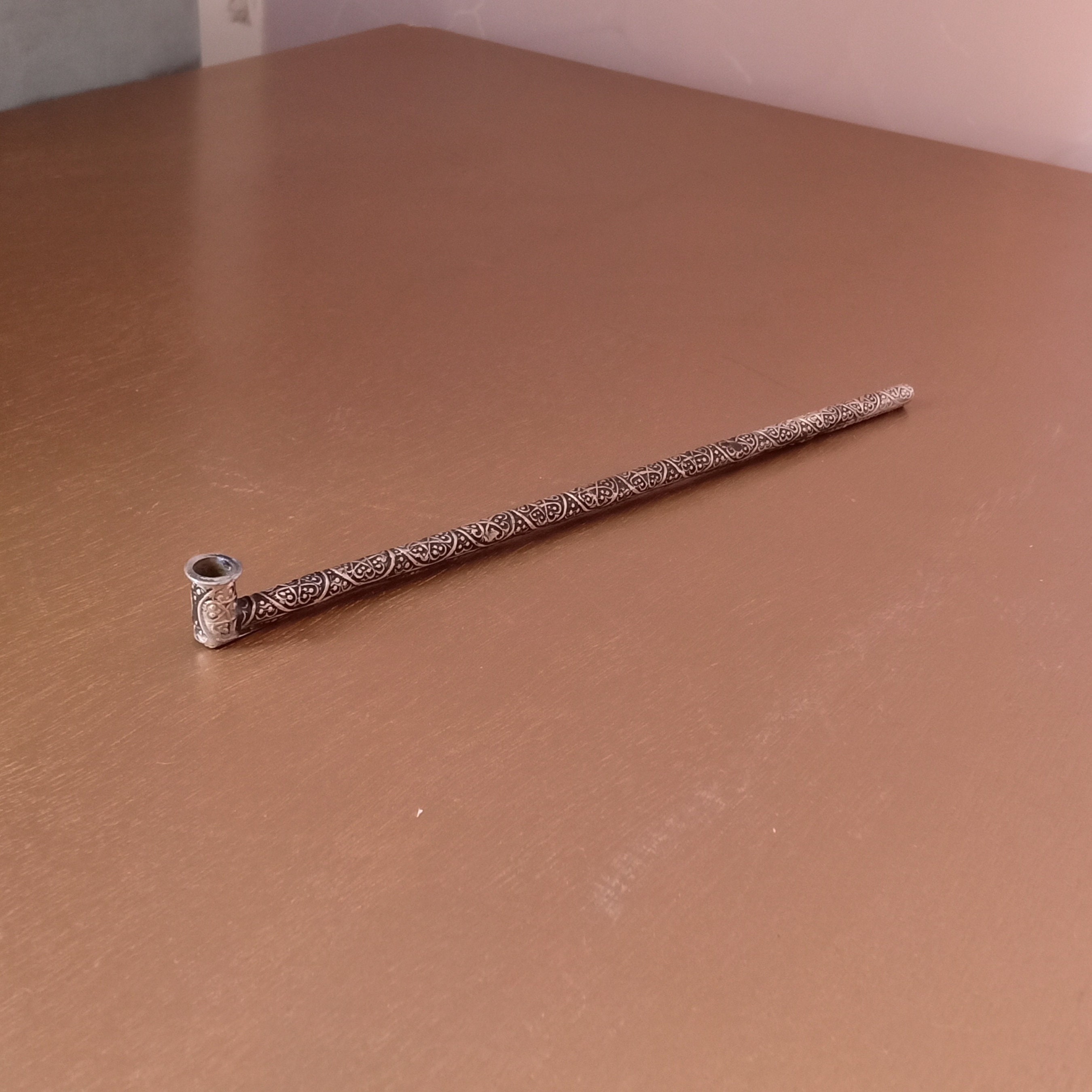 Vintage Moroccan Metal Pipe Handmade Traditional Ancient Pipe Moroccan ...