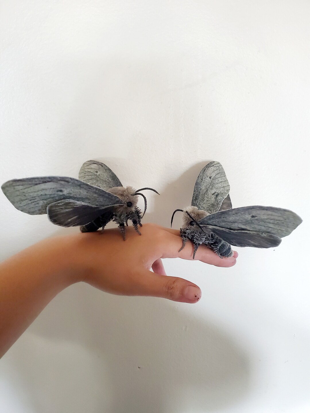 2 Fully Posable Soft Textile Sculptures of a Male and Female Giant Wood ...