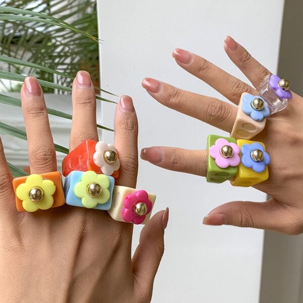 Acrylic Rings - Etsy