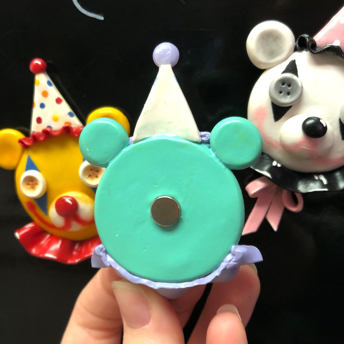 Clown Bear Magnets - Etsy