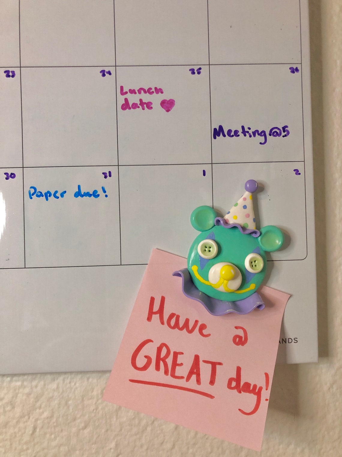 Clown Bear Magnets - Etsy