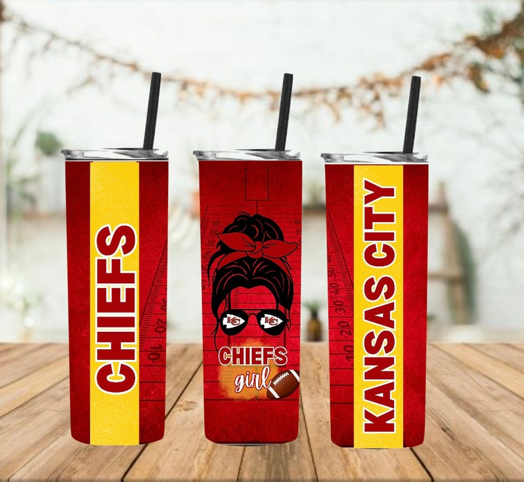 Chiefs Girl PNG Digital Sublimation Straight Tumbler Design - Etsy