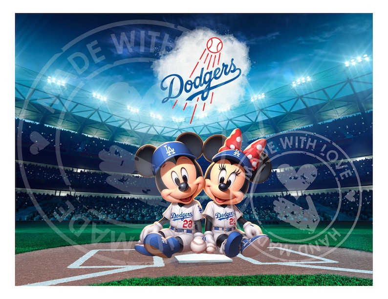 Mickey and Minnie Baseball - Etsy
