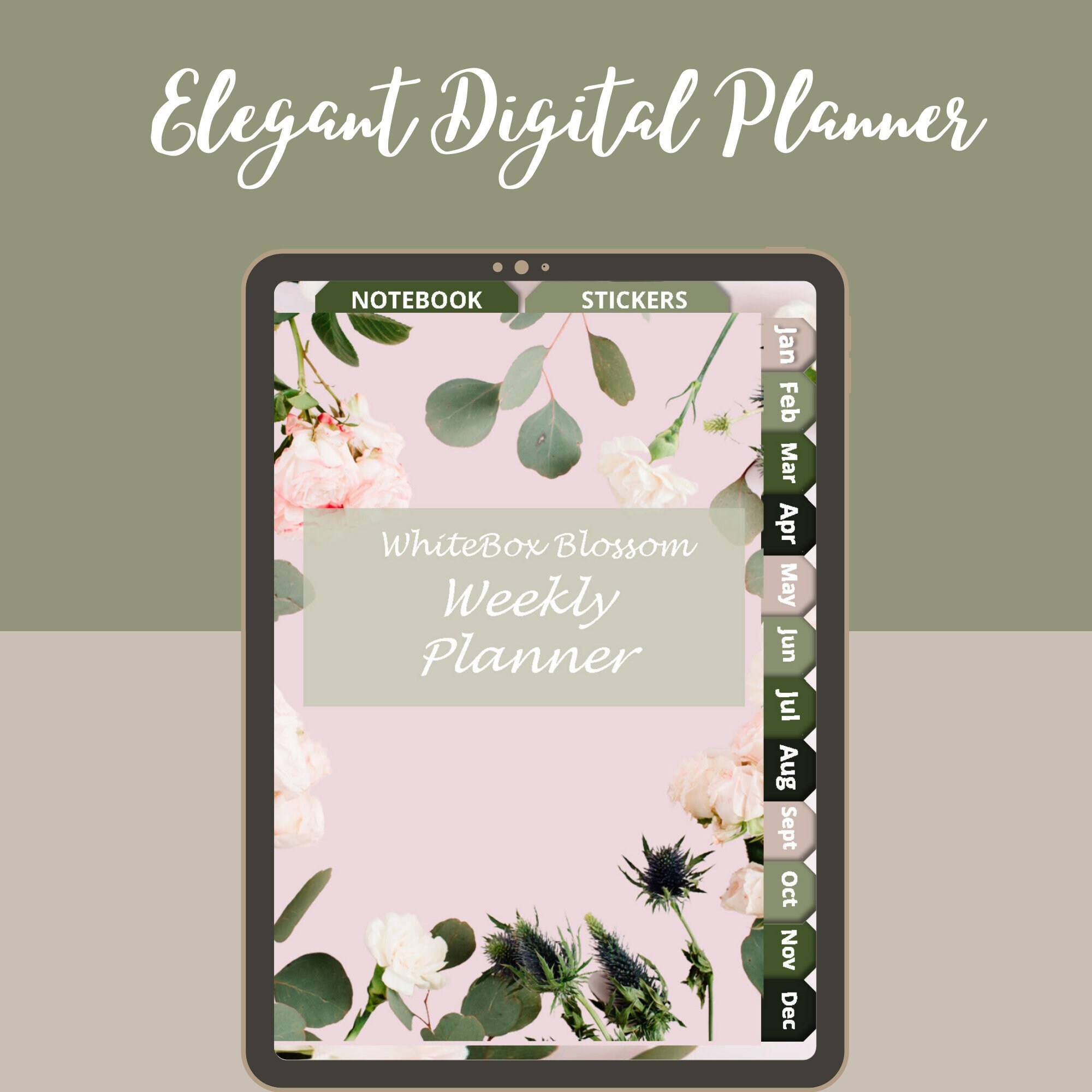 Goodnotes Undated Weekly / Daily Digital Planner / Notebook - Etsy