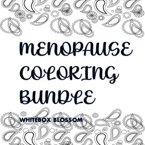 Menopause Coloring Bundle | Funny | Menopause Humor | Adult Funny ...