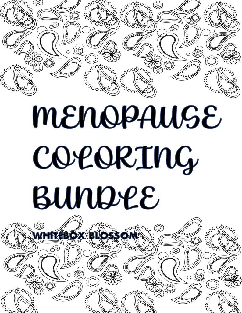 Menopause Coloring Bundle | Funny | Menopause Humor | Adult Funny ...