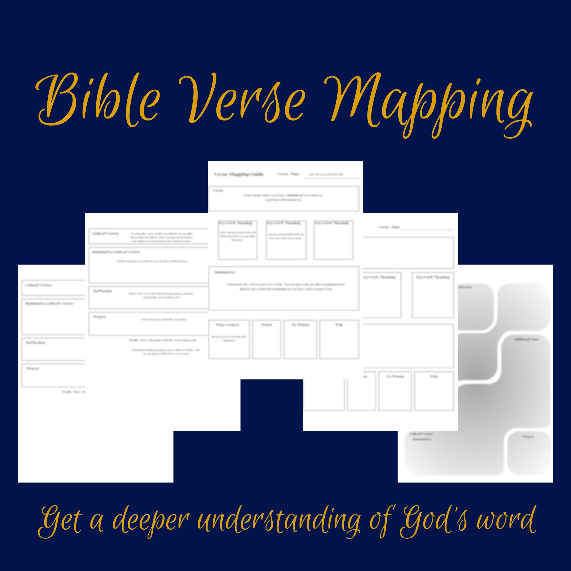 Verse Mapping Templates | Bible Study Tool | Keyword Search | God's ...