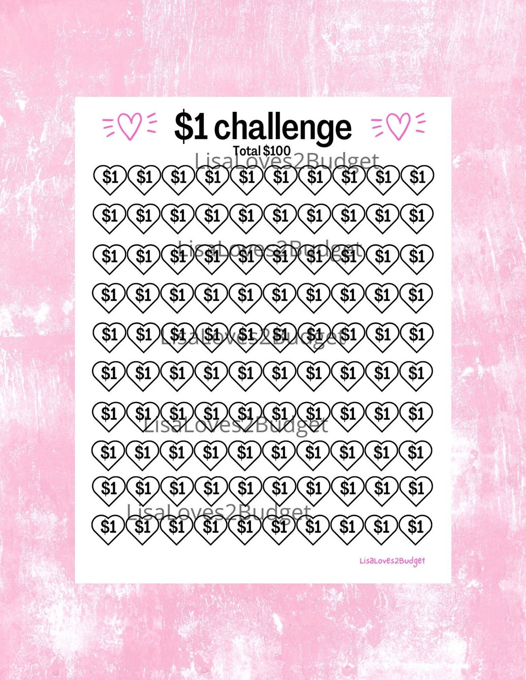 1 Dollar Challenge, Dollar Challenge, 1 Dollar Challenge, Save 1 Dollar ...