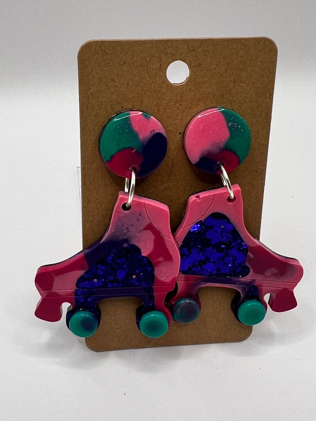 Multicoloured Roller Boot Danglies With a Little Touch of Purple ...