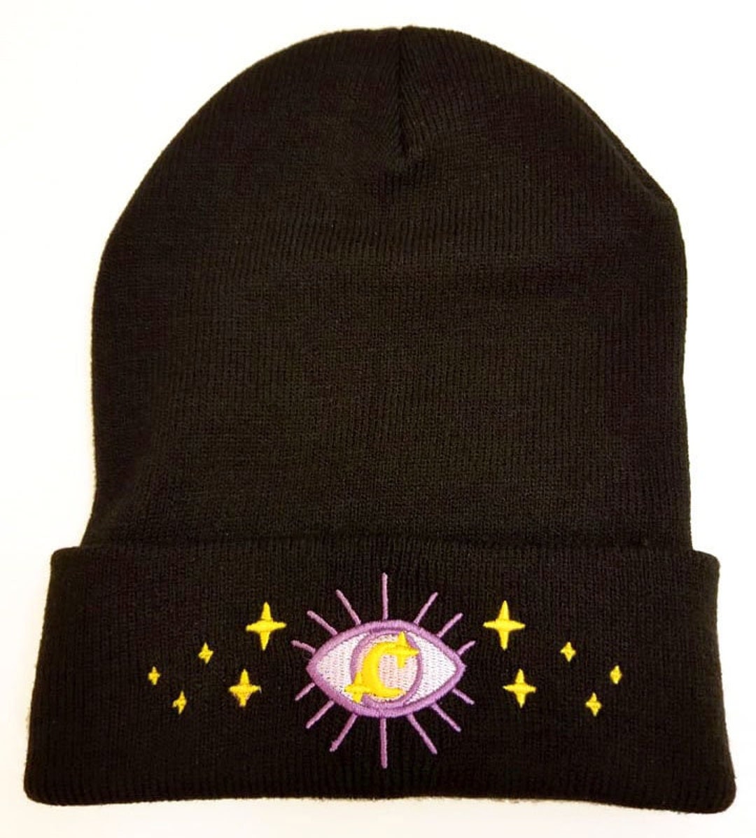 Embroidered Third Eye Beanie All Seeing Eye Witch Fashion Goth ...