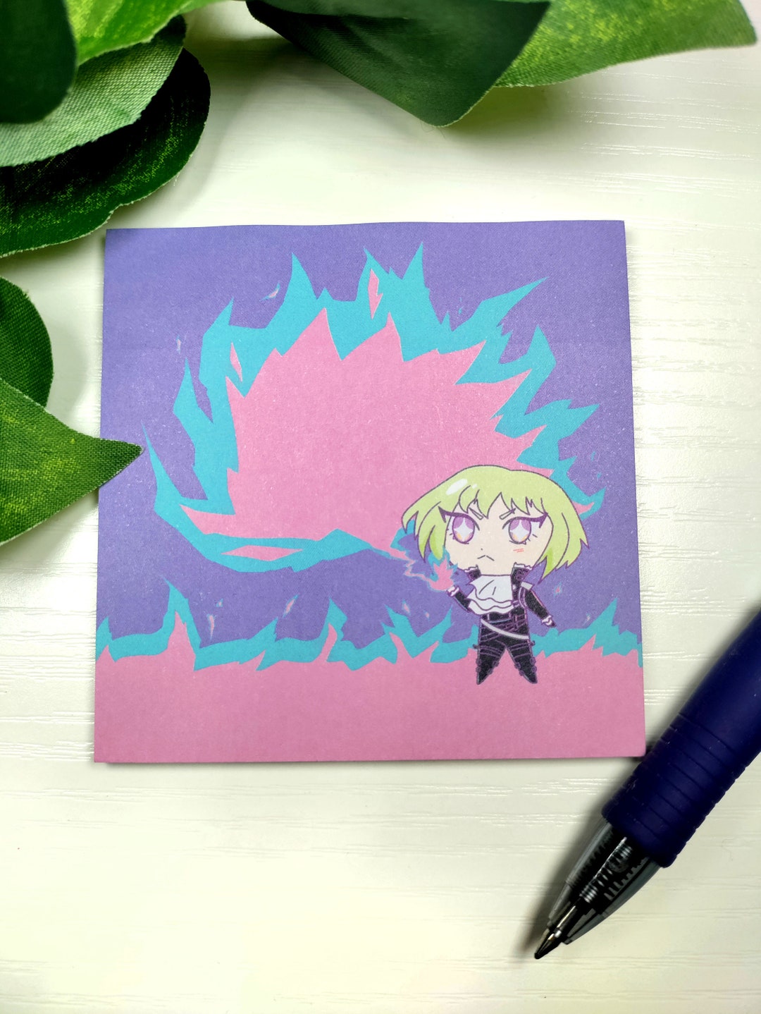 Promare Lio Fotia Chibi Fire Alien Magic Rebel Boy Memo Note Pad - Etsy