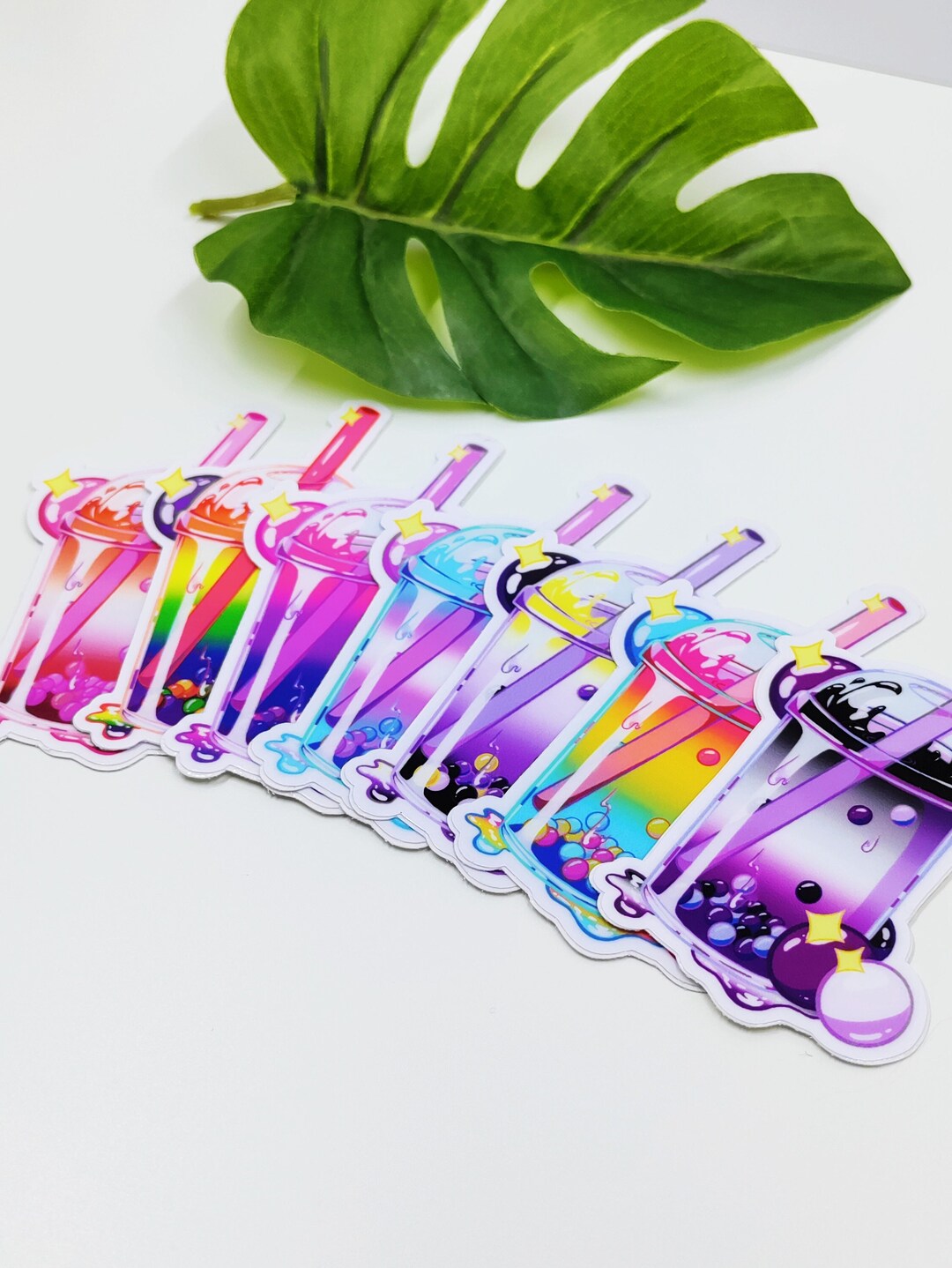 Lgb-tea Lgbt Pride Boba Waterproof Stickers - Etsy