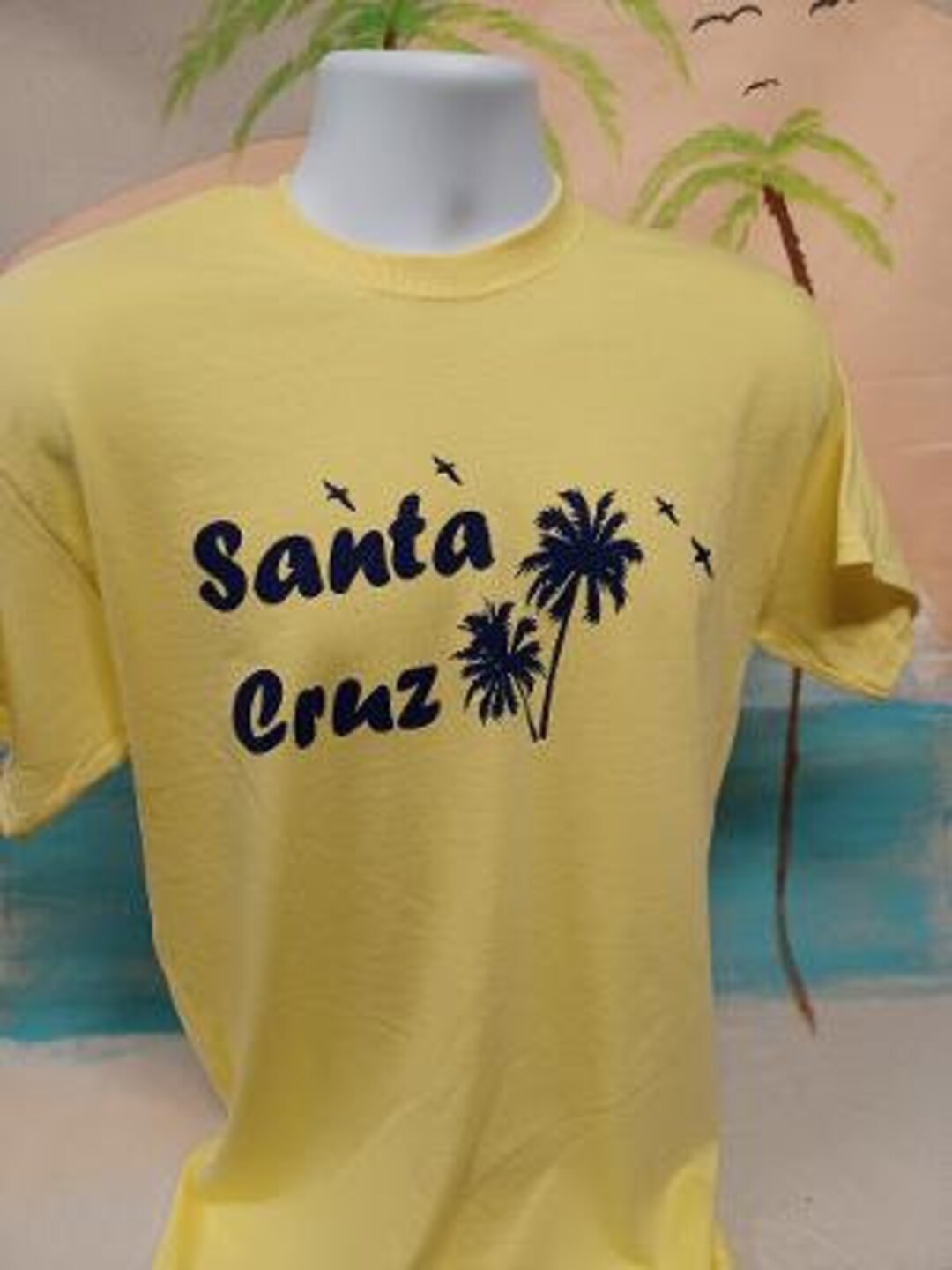 Santa Cruz Beach California Script Image T Shirt - Etsy