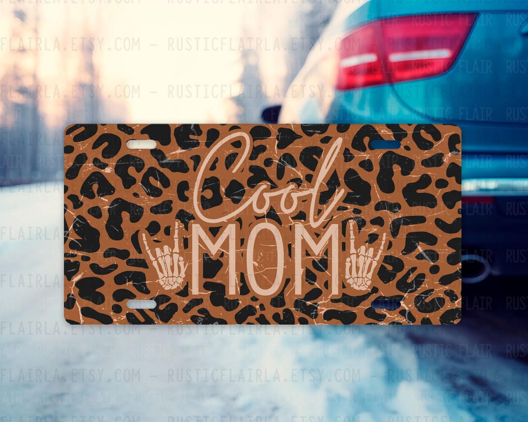 Cool Mom Car Accessory, Cute Vanity Plate, New Mother Gift, Unique Car ...