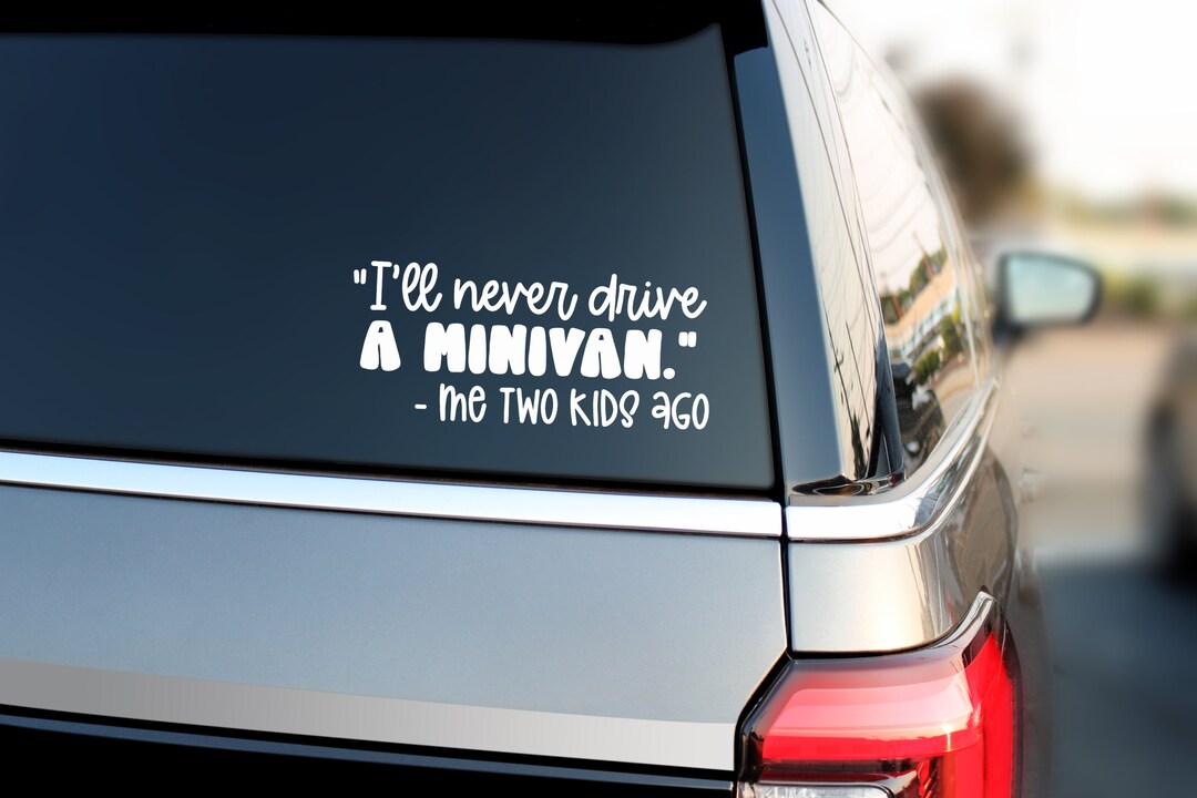 Funny Minivan Vinyl Decal, Mom Life Sticker, Cute Gift for Mom, Car ...