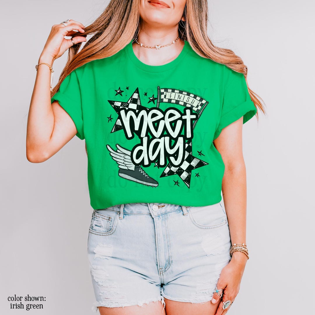 Track Meet Day Tshirt, Track & Field Mom Shirt, Youth Sport Wear, Meet ...