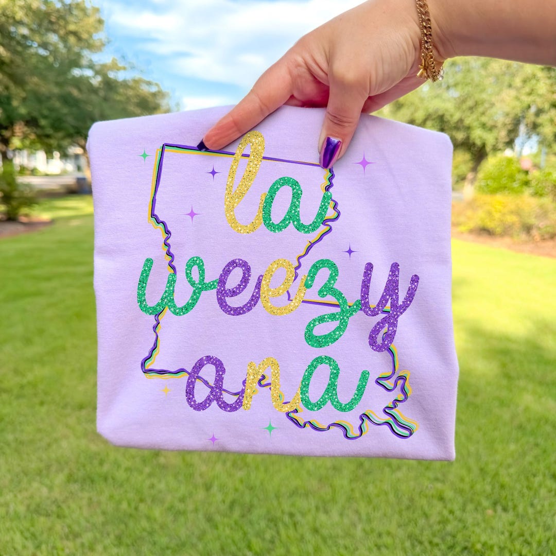 Mardi Gras La Weezy Ana Comfort Colors Shirt, Louisiana Mardi Gras ...