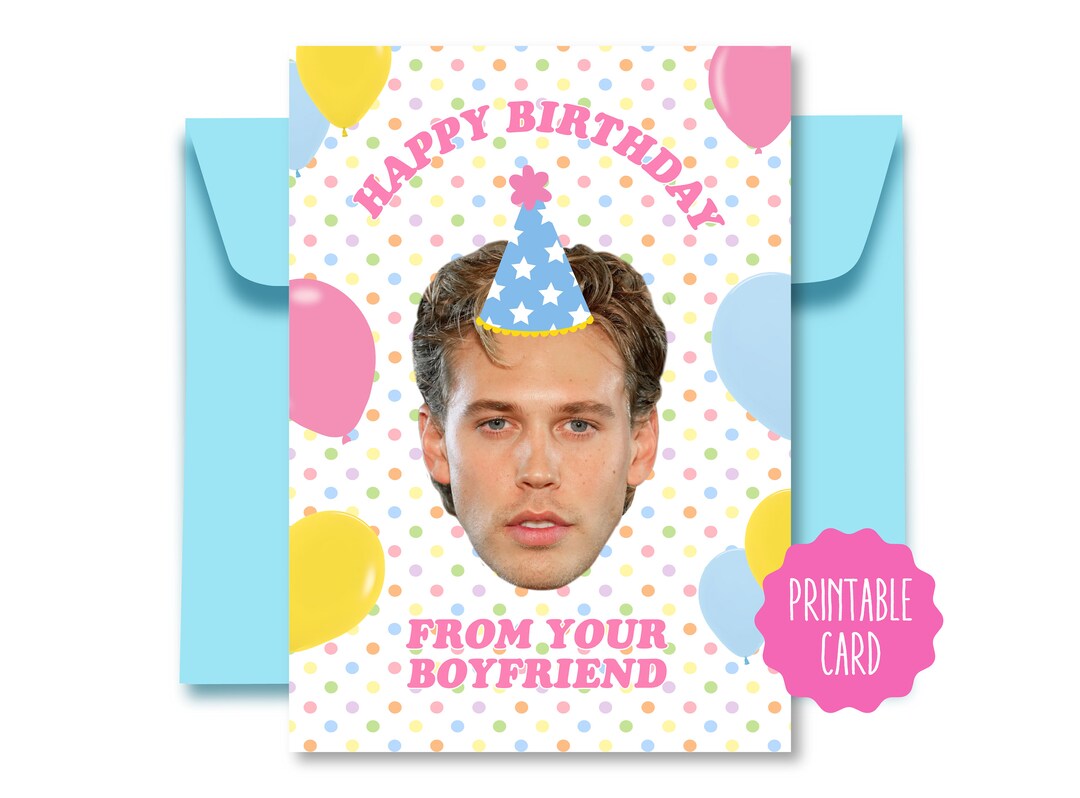 Austin Butler Birthday Card Austin Butler Card Austin - Etsy