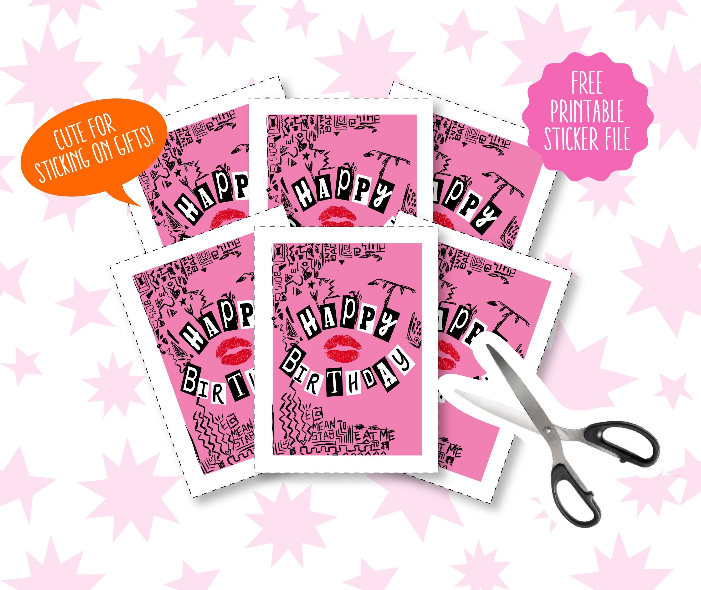 Burn Book Birthday Card printable Card Burn Book Card Mean - Etsy Singapore