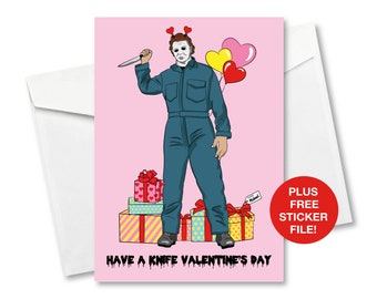 Michael Myers Valentine | Etsy