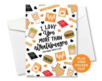 Whataburger Card | Etsy