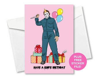 Michael Myers Card | Etsy