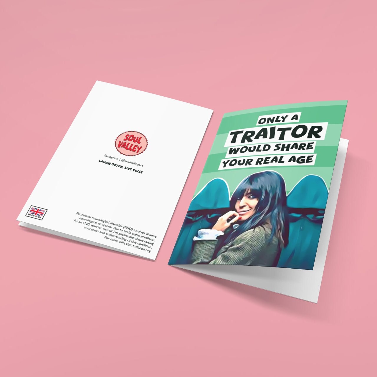 Cheeky Birthday Card - 'the Traitors' Inspired Age Secret, Playful Real ...