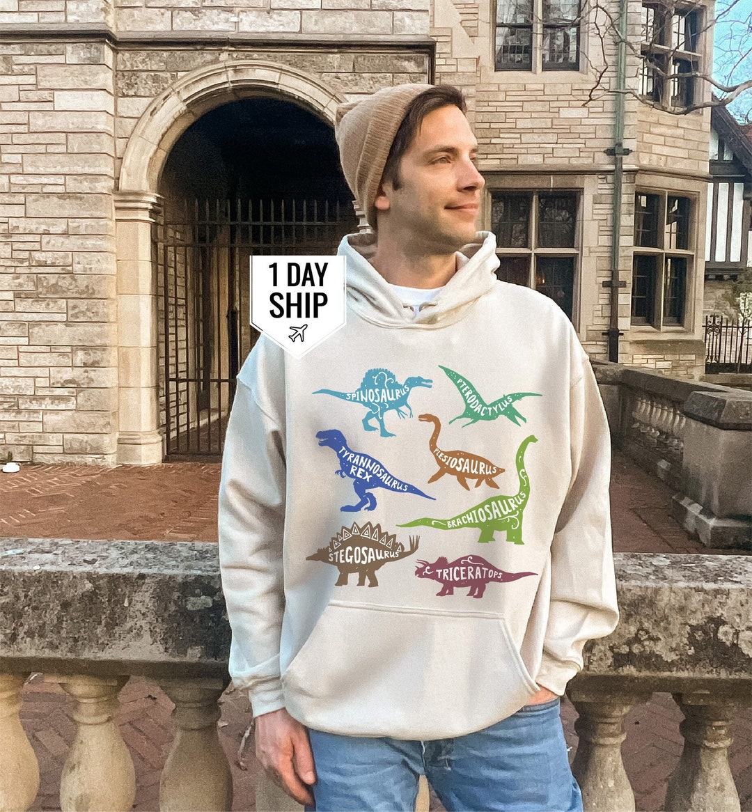 Dinosaur Breeds Sweatshirt, Dinosaur Gifts, Dinosaur Sweatshirt, Gift ...