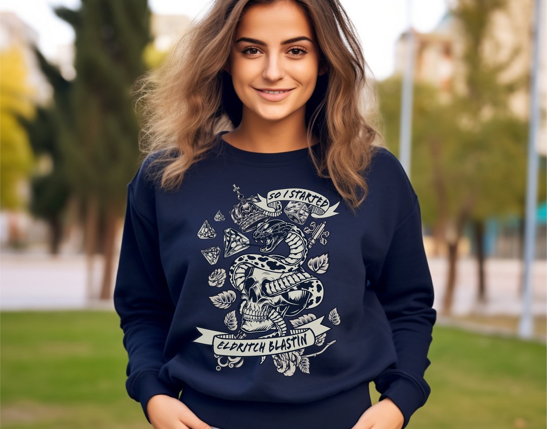So I Started Eldritch Blastin' Sweatshirt,game Sweatshirt,playing Game Hoodie, Warlock ...