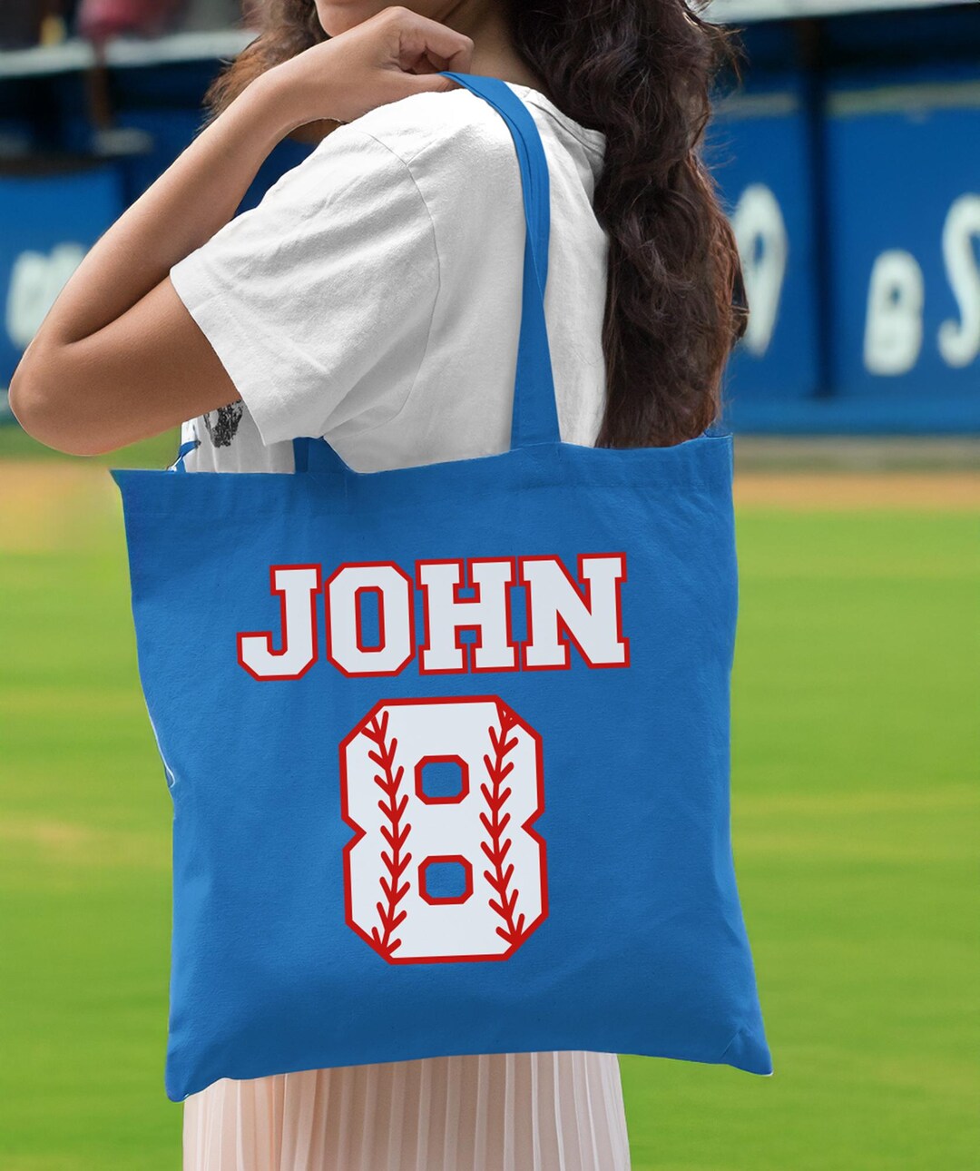 Custom Baseball Tote Bag, Custom Basketball Bag, Personalized Gift ...