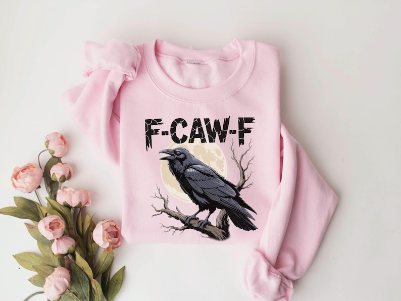 Black Bird Meme Sarcastic Halloween Sweatshirt, Funny Crow Halloween ...
