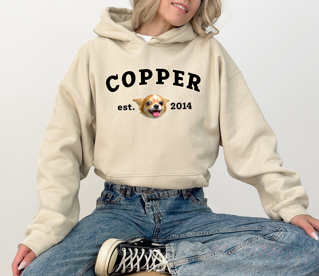 Custom Dog Face Sweatshirt, Custom Photo Hoodie, Dog Sweatshirt, Dog ...
