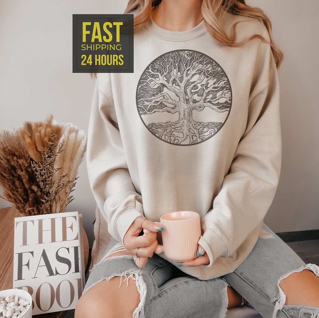 Tree of Life Sweatshirt, Life of Tree Hoodie, Gift for Her, Gift for ...