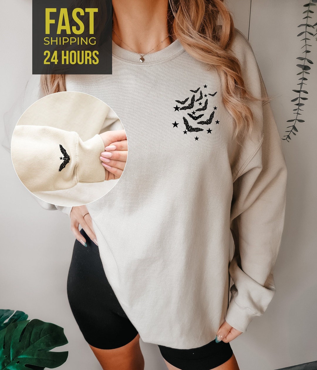 Bats Sweatshirt, Halloween Batsweatshirt, Bat Mitzvah Gift, Starry ...