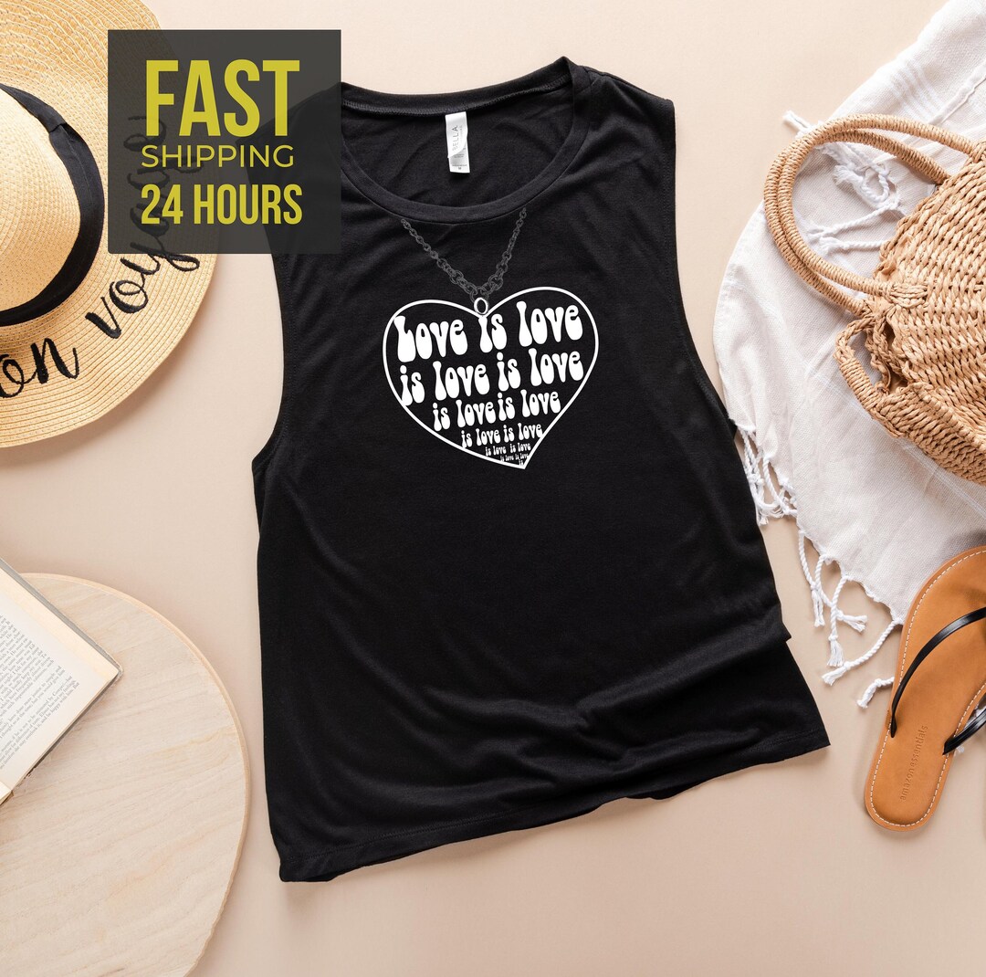 Love Tank Tops, Summer Tank, Tank Top, Gift for Her, Tank Top Women ...