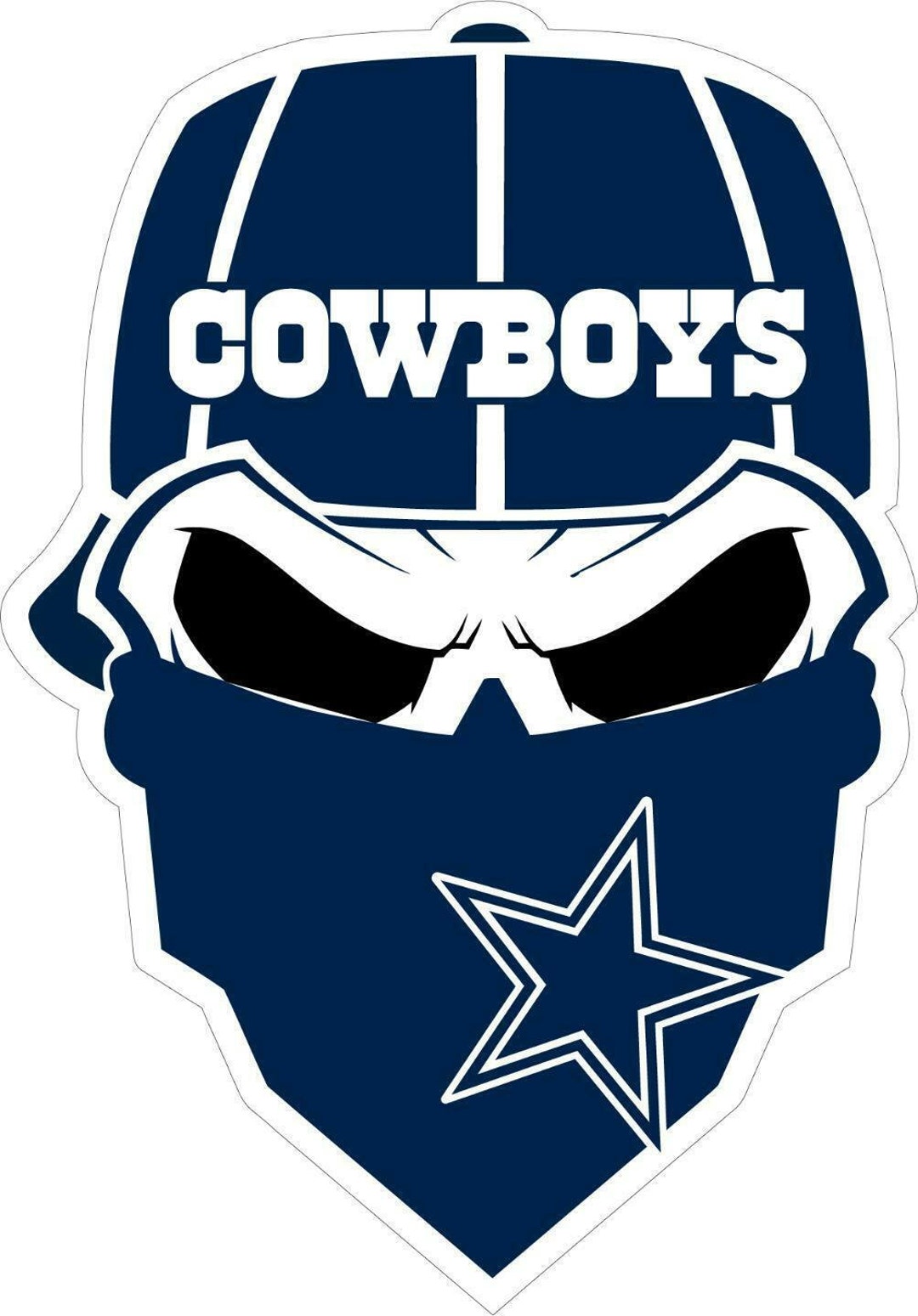 Dallas Cowboys Skull Vinyl Decal Cornhole Boards - Etsy