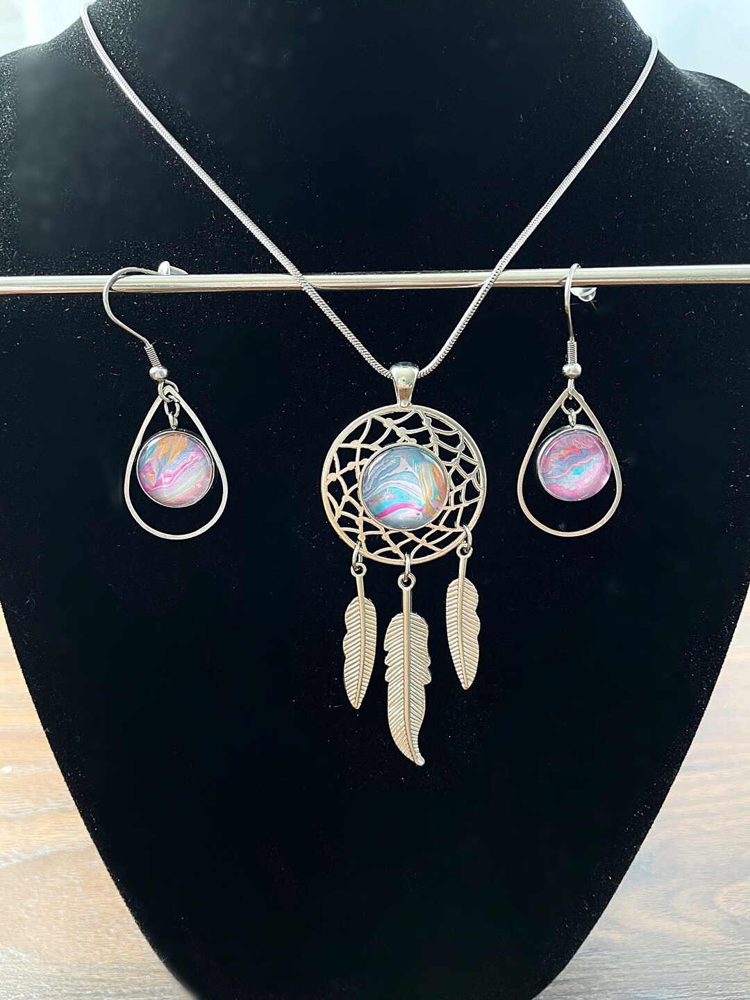 Unique Jewelry Set, Art Jewelry, Wearable Art Set, Gifts for Her - Etsy