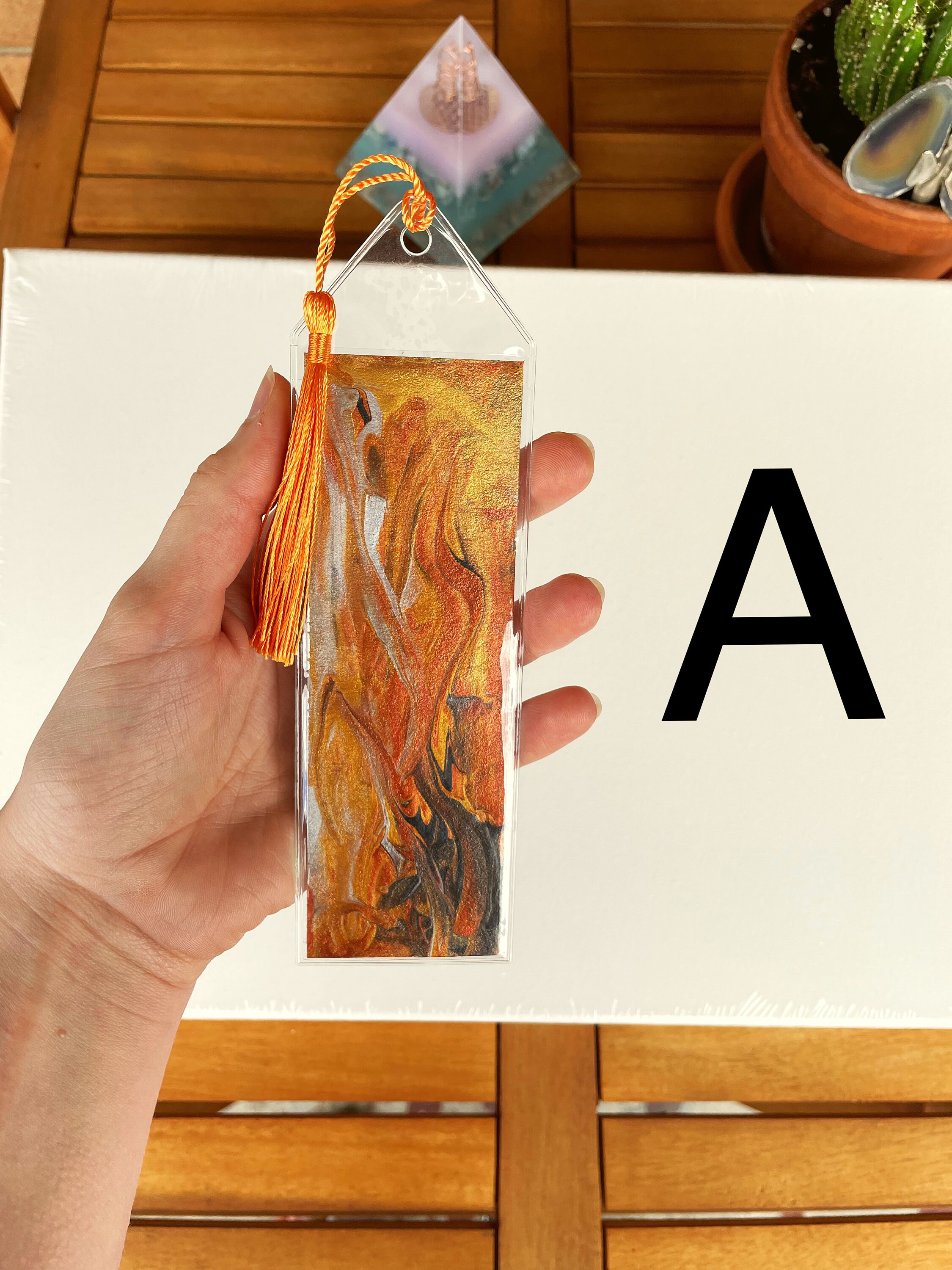 Abstract Art Bookmarks, Hand Painted Bookmarks, Metallic Paint ...