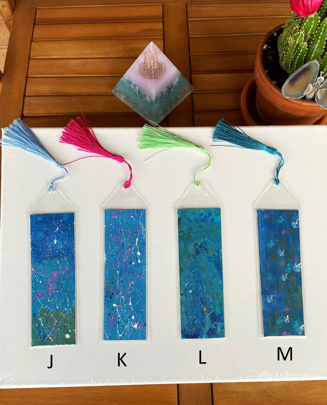 Hand Painted Bookmarks, Abstract Art Bookmarks - Etsy