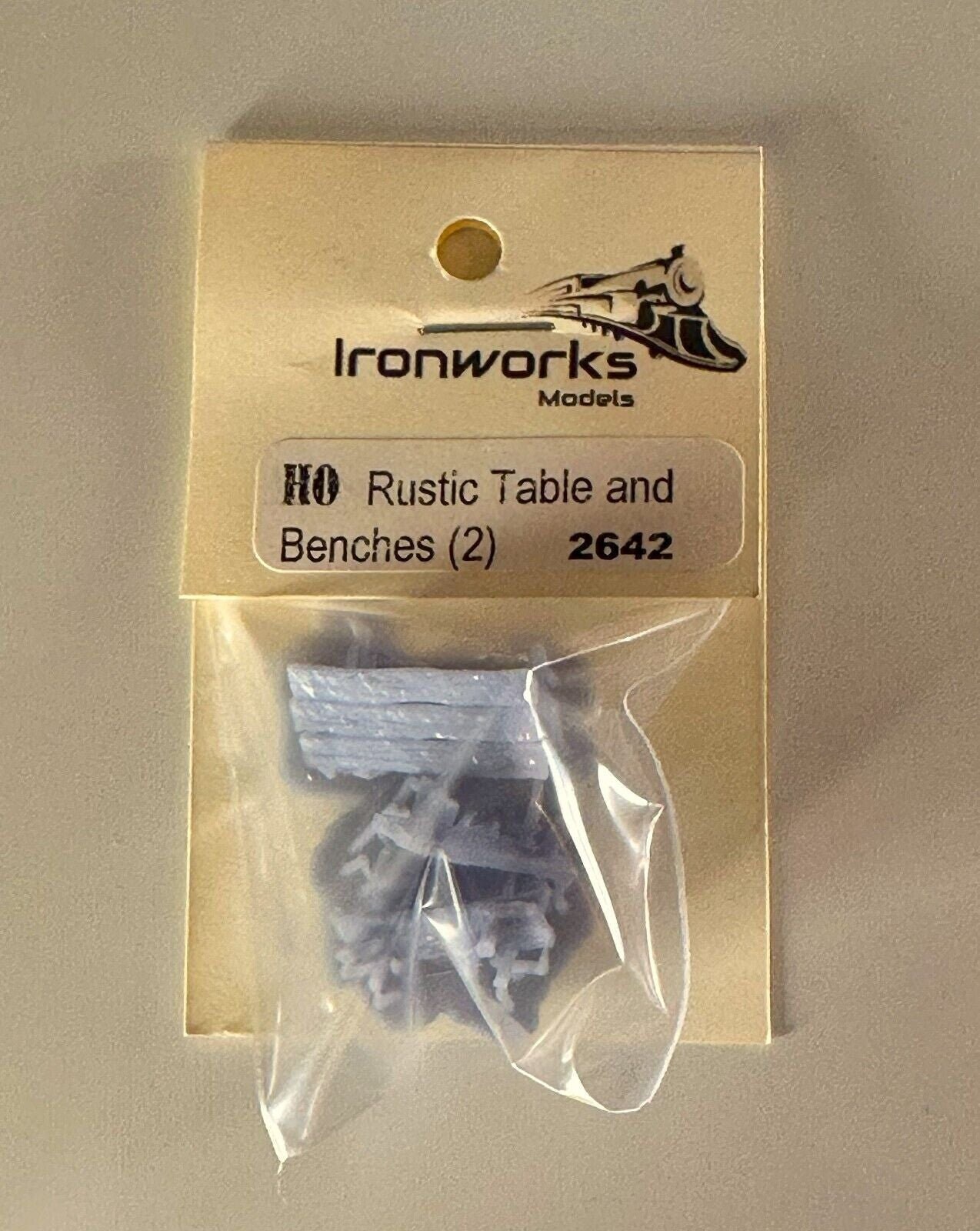 HO Table and Benches / Picnic Table / Rustic HO Scale ironworks Models ...