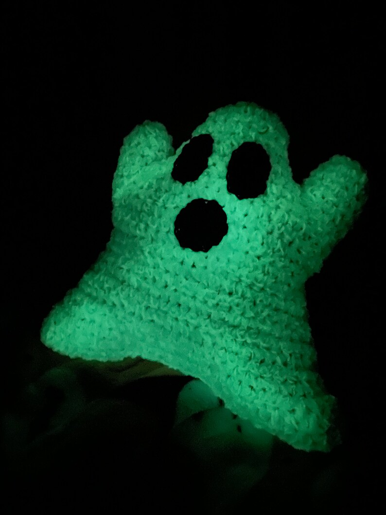 Glow in the Dark Crochet Ghost Pillow Pattern - Etsy