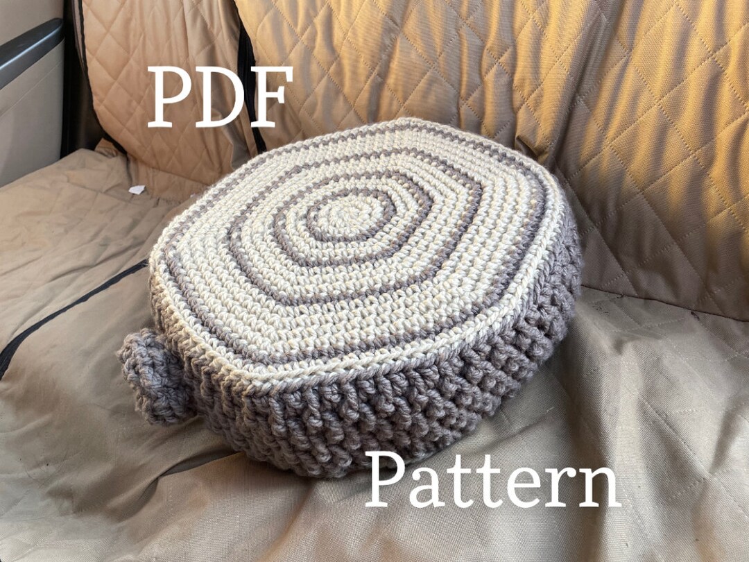 Crochet Tree Stump Floor Cushion / Pillow PDF Pattern - Etsy