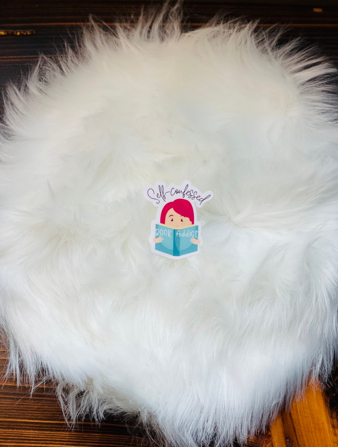 Self-confessed Book Addict Vinyl Sticker Bookish Reader - Etsy