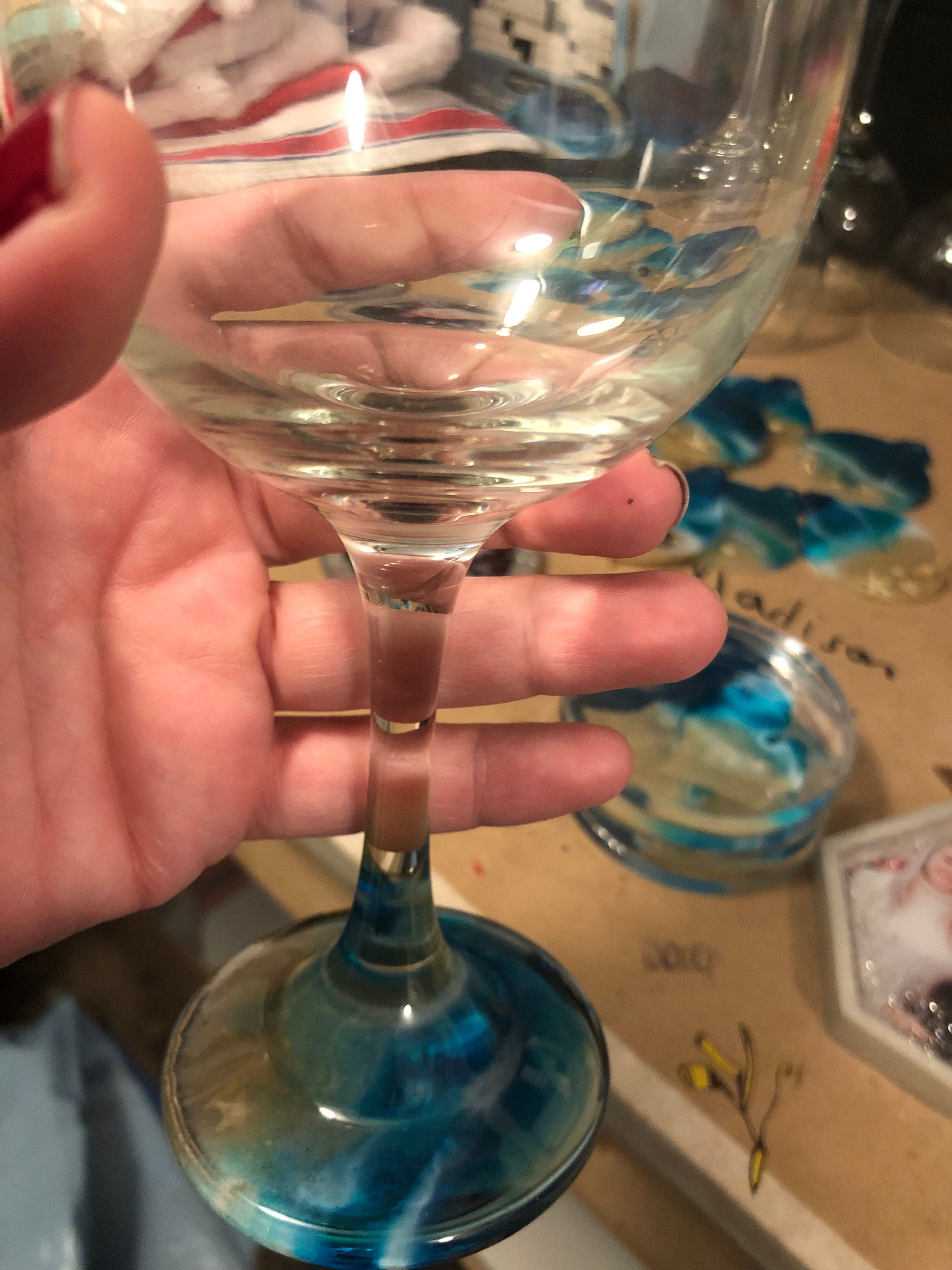 Beach/ocean Theme Wine Glass - Etsy