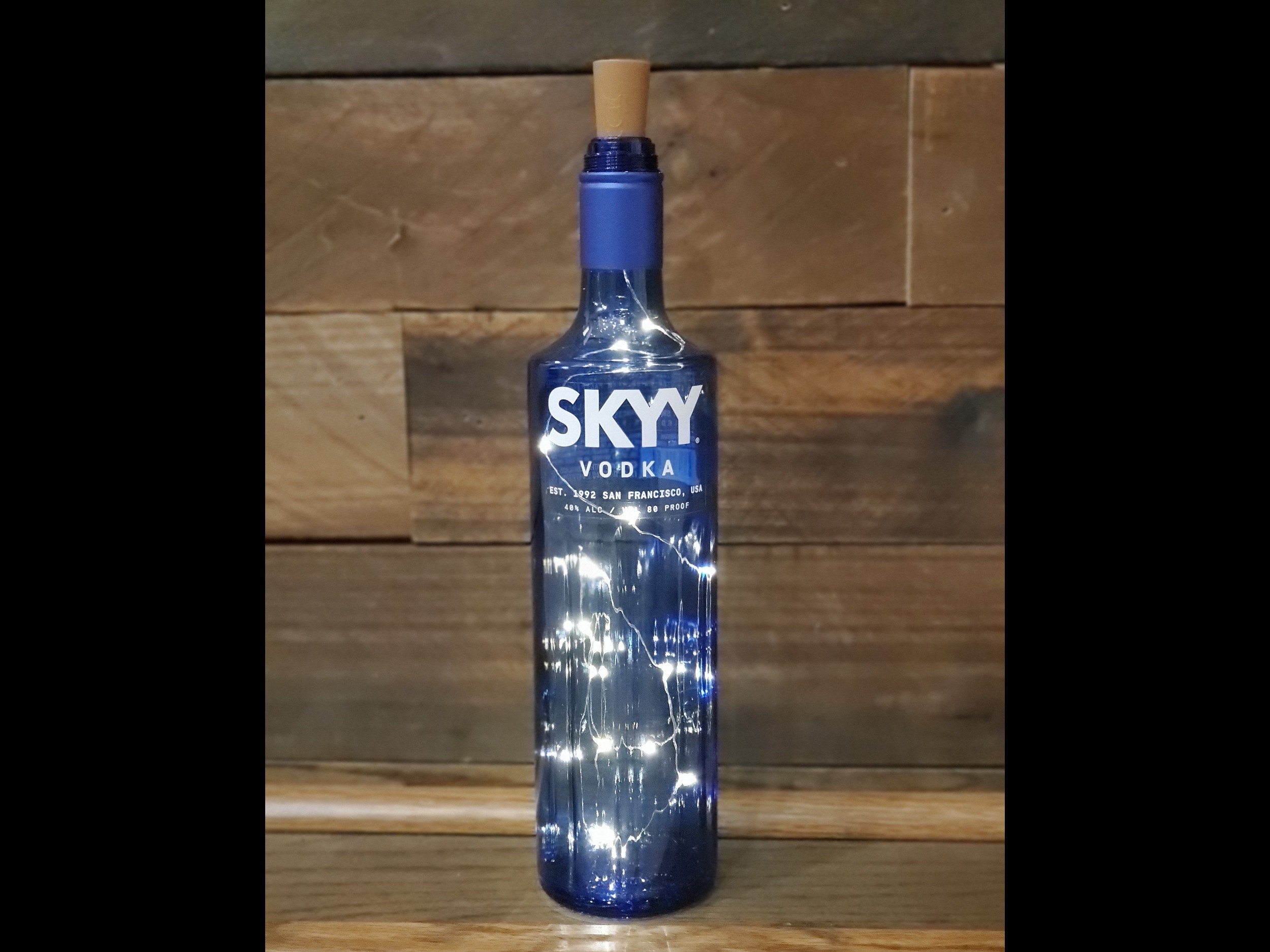 Skyy Vodka Bottle Lamp Decor, Bar Decor, Home Bar Decoration, Man Cave ...