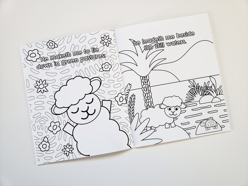 Psalm 23 - the LORD is My Shepherd - Coloring Book - Etsy