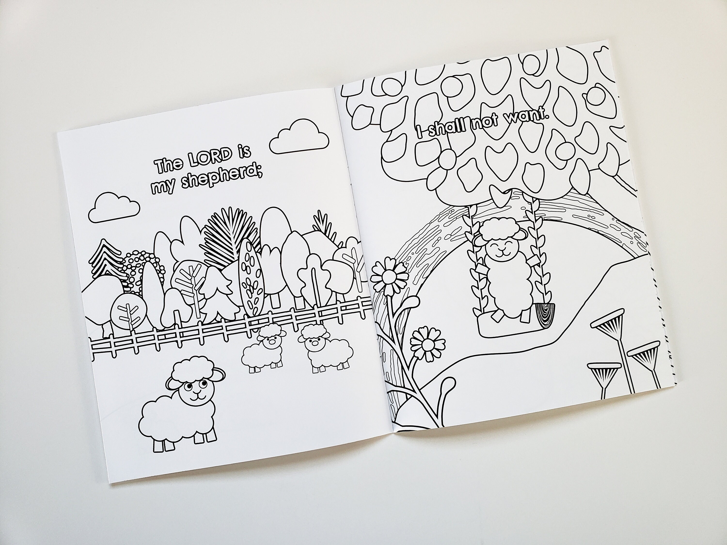 Psalm 23 - the LORD is My Shepherd - Coloring Book - Etsy
