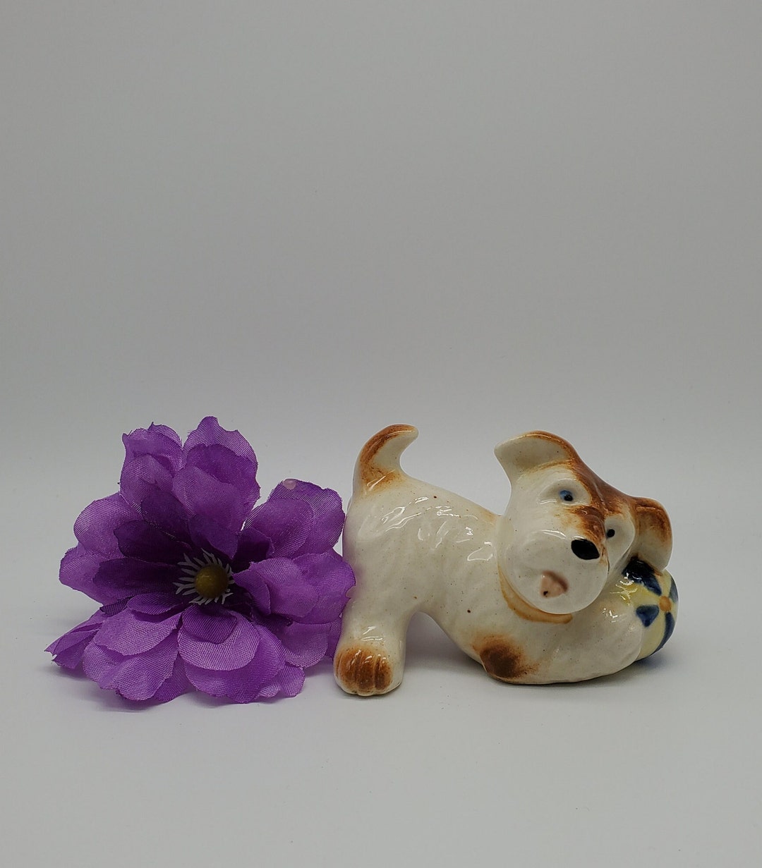 Miniature Playful Pup Figurine - Etsy